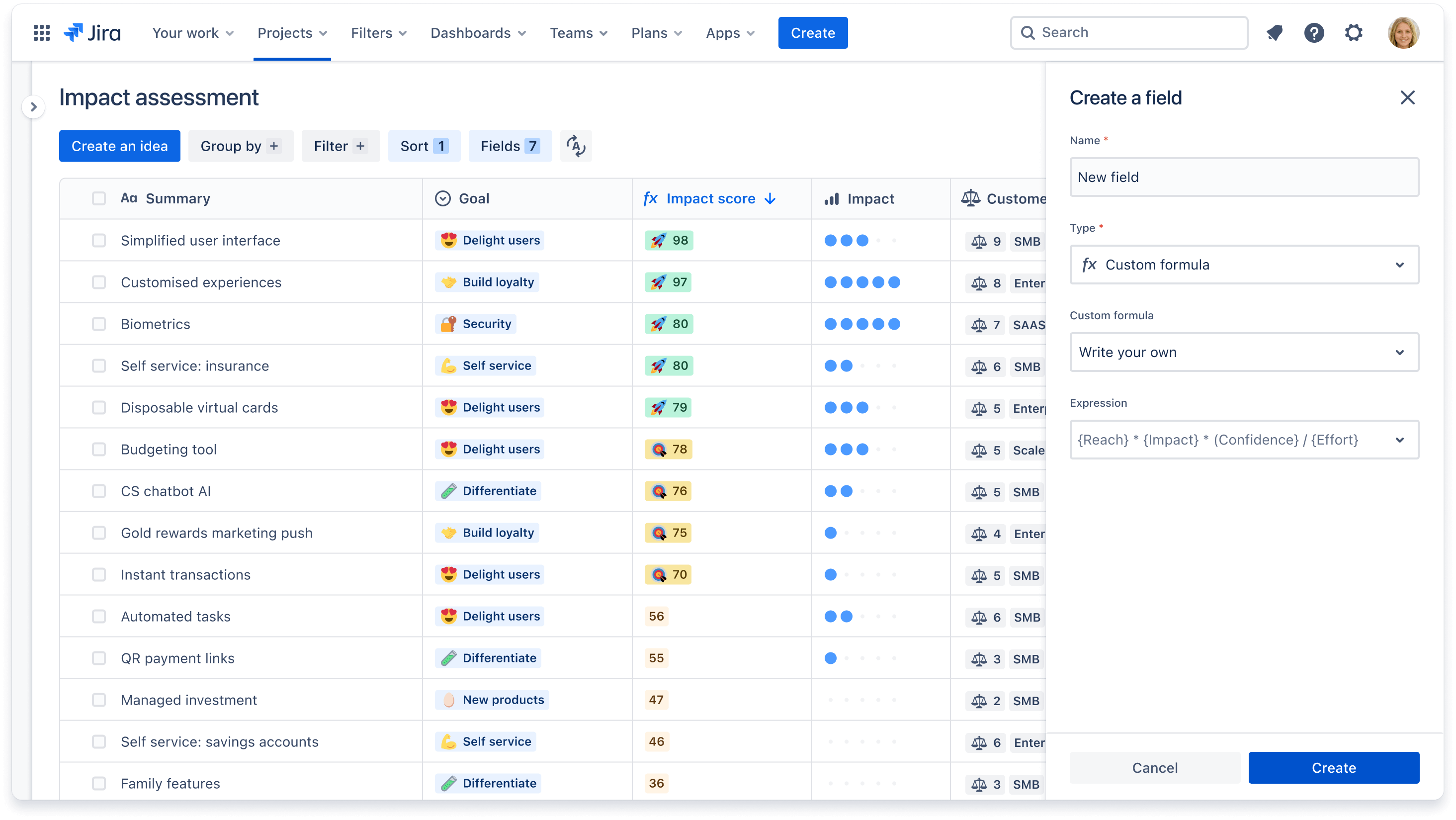 Jira Product Discovery フィールドの概要 Atlassian